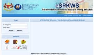 eSPKWS : Login Sistem Perakaunan Sekolah KPM - Info rakyat
