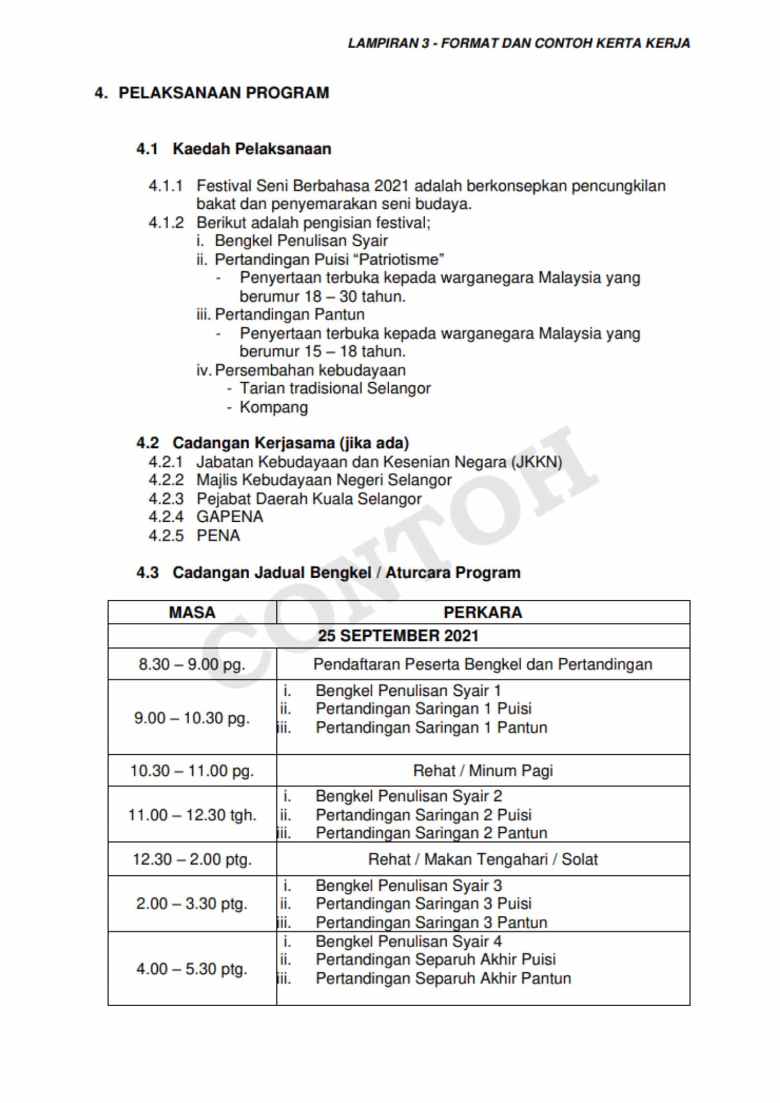 Kertas Kerja Program : Panduan Terbaik - Info rakyat